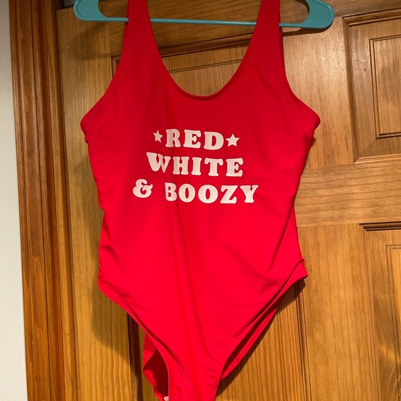 etsy | Swim | Etsy New Red White And Boozy Fourth Of July Bathing Suit ...
